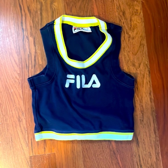 Fila | Tops | Fila Womens Ribbed Crop Tank S | Poshmark